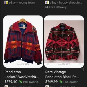 Pendleton | Jackets & Coats | Vintage 98s Limited Edition Red ...